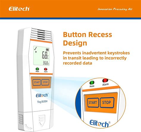 Elitech Tlog B100h Digital Data Logger Bluetooth Temperature Humidity Recorder Review Data Loggers