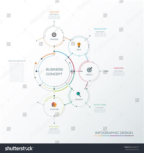 Infographic Template Circle Design Arrows Sign Stock Vector Royalty Free 684480514 Shutterstock