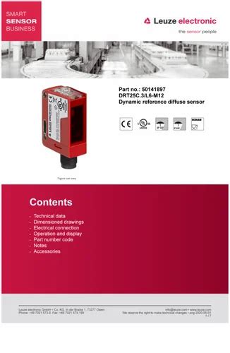 Leuze 50141897 Dynamic Reference Diffuse Sensor Ip67 At ₹ 14685