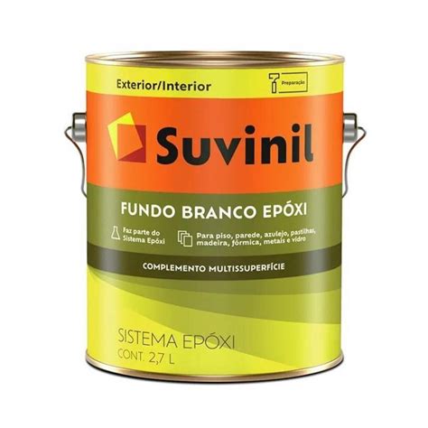 Ferretería El Trompo Fondo Suvinil Blanco Epoxi X 2 7 Lt Base Solvente