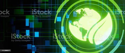 녹색 잎 3d 렌더링으로 지구지도를 빛나는 미래 지향적 인 환경 보전 개념 0명에 대한 스톡 사진 및 기타 이미지 0명 개념 개념과 주제 Istock