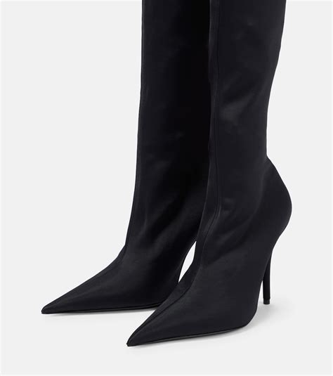 Knife Over The Knee Sock Boots In Black Balenciaga Mytheresa