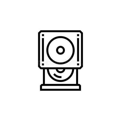Dvd Drive Vector Icon Computer Component Icon Outline Style Perfect Use For Logo Presentation