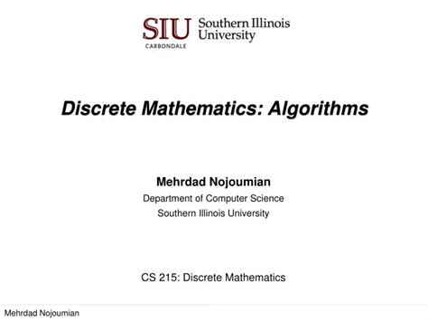 Ppt Discrete Mathematics Algorithms Powerpoint Presentation Free