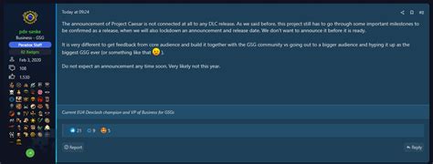 Project Caesar Is Unlikely To Be Announced This Year R Eu5