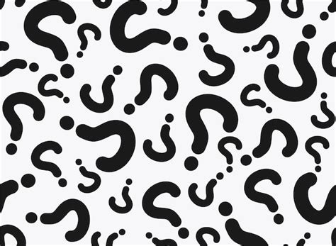 premium vector seamless pattern from of question marks