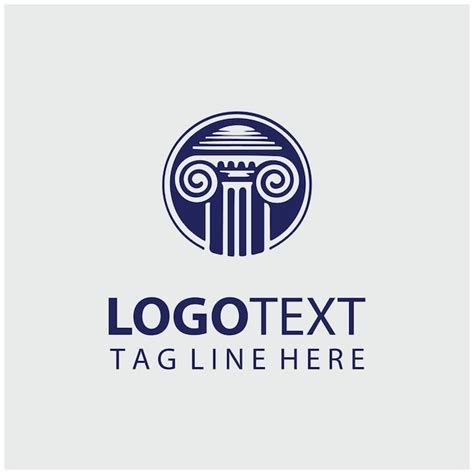 Premium Vector Classical Column Logo Illustrations