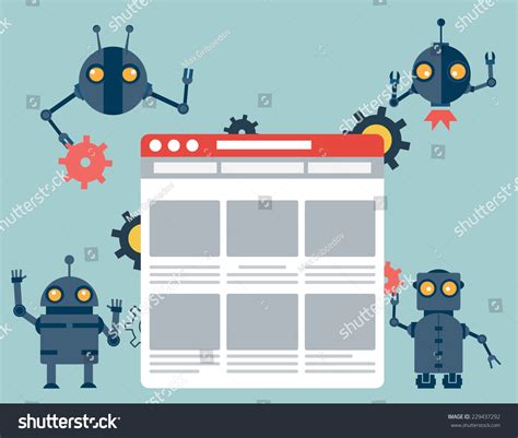 Process Creating Site Development Skeleton Framework Stock Vector