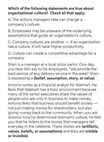 Answered Which Of The Following Statements Are True About