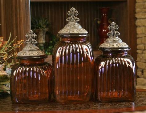 22 Ideias De Tuscan Canisters Set Potes Louça Vintage Achados De