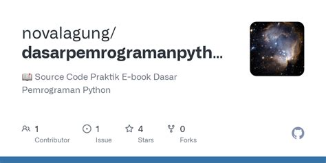 Github Novalagungdasarpemrogramanpython Example 📖 Source Code