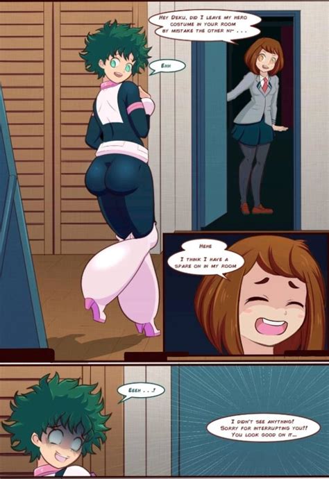 Mha Tg Tf Deku Cross Dressing As Uraraka By Revenger7654 On Deviantart