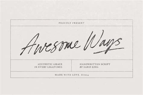 Download Awesome Ways — Ligature Script