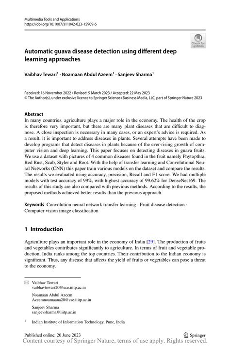 Automatic Guava Disease Detection Using Different Deep Learning Approaches