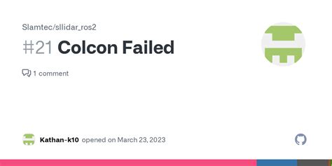 Colcon Failed · Issue 21 · Slamtecsllidarros2 · Github