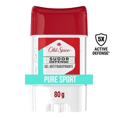 Gel Antitranspirante Old Spice Sudor Defense Pure Sport 80 G Walmart