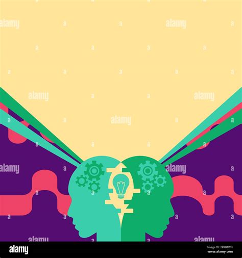 Creative Minds Combining Ideas Creating Innovative Strategies Displaying Teamwork Heads With