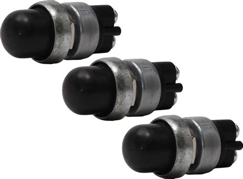 Cole Hersee 90030 Black Push Button Switch With Black Screw