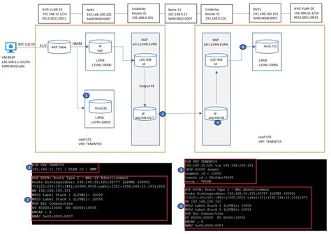 BGP EVPN VXLAN Inter VNI Routing Control Plane Learning DCLessons