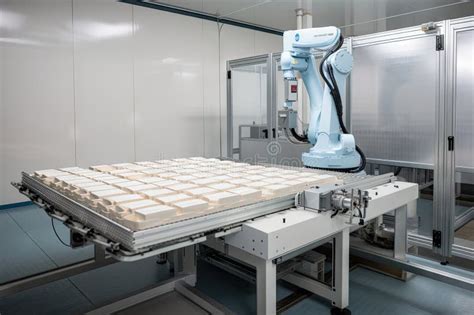 Palletizing Robot With Custom Designed Gripper System For Delicate And Sensitive Products Stock