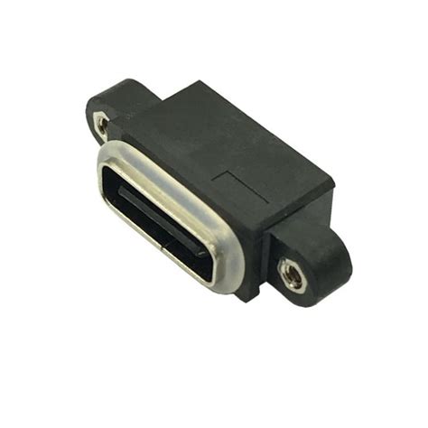 China Waterproof Usb Female Socket 6pin Waterproof Type C Usb With