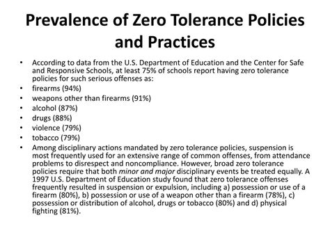 Ppt Zero Tolerance Policy Powerpoint Presentation Free Download Id
