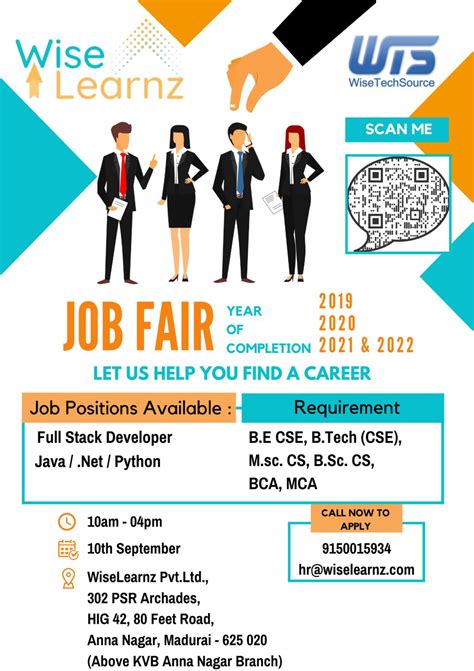 Jobfair Madurai Wiselearnz Jobseekers Jobsearch Jobs Job Hiring