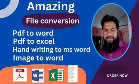 Convert Pdf To Excel Or Word Scan Or Image To Word By Saifulboss Fiverr