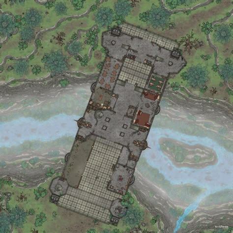 Barracks Battlemap 25x19 Fantasy Rpg Map Collection