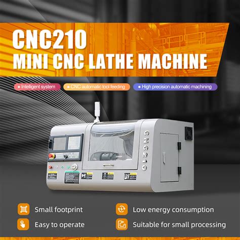 CNC210 Mini CNC Lathe Machine Suitable For Small Processing