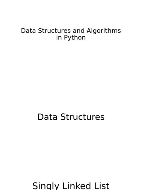 Data Structures And Algorithms Using Python Pdf