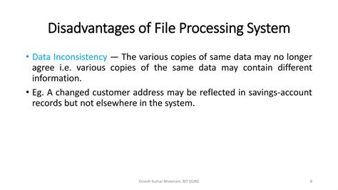 Dbms Notes Lecture 1 Drawbacks Of File Processing System Pdf