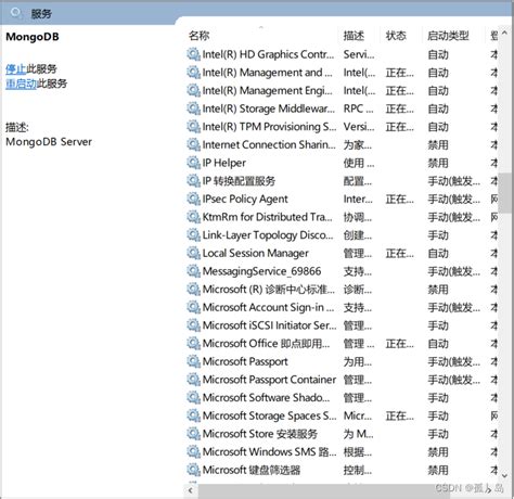 Mongodb 启动时：服务名无效net Start Mongodb服务名无效 Csdn博客