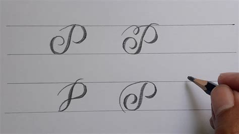 Writing In Cursive Capital P Alphabet Coloring Tracers Cursive P