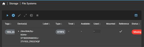 Btrfs Mirror Drives Are Missed In Omv Gui General Openmediavault