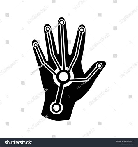 Hand Input Icon Black Vector Graphics Stock Vector Royalty Free 2167064067 Shutterstock