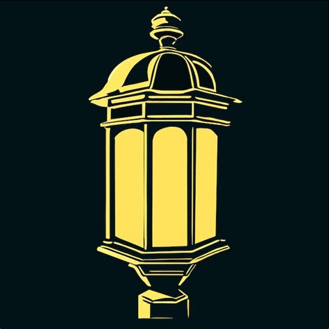 Premium Vector Street Lamp Vector Illustration
