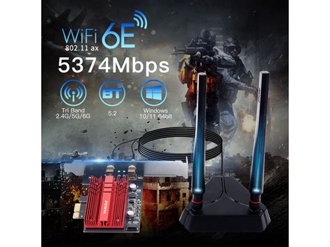 Fenvi FV AXE Pro Tri Band M WiFi E G GHz PCIe WiFi Card Ax WiFi Network BT