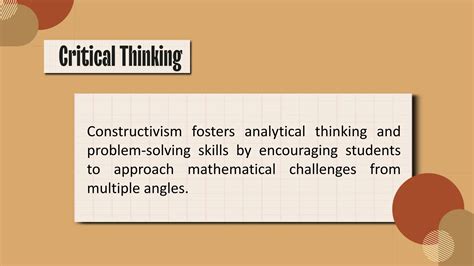 Constructivism In Mathematics Teachingpdf