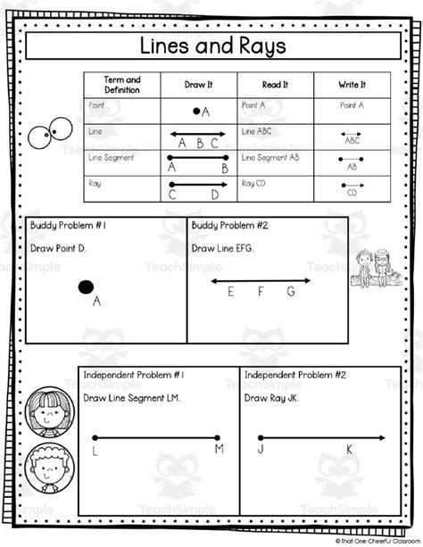 4th Grade Geometry Math Notes By Teach Simple