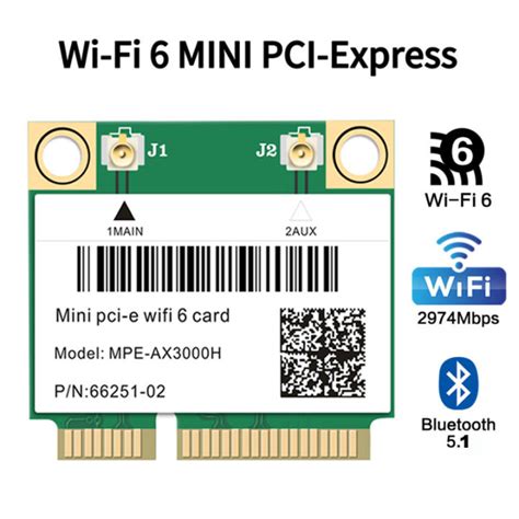 2400mbps Wifi 6 Mini Pci E การ์ดไร้สาย Wifi การ์ดสำหรับ Intel Ax200 2 4g 5ghz Bluetooth 5 0 802