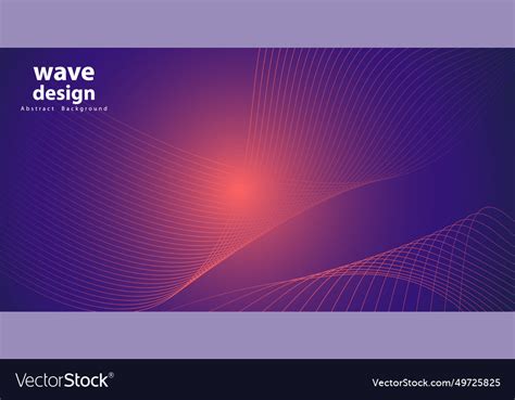 Abstract Technology Backgrounds By Wave Lines Vector Image