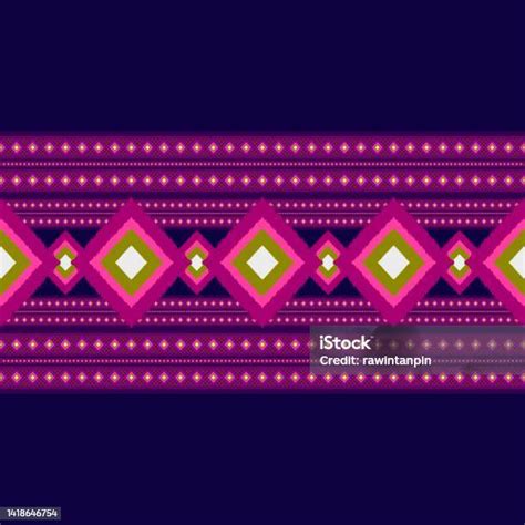 Ikat 기하학적 민속 장식품 부족 민족 질감 아즈텍 스타일의 원활한 줄무늬 패턴 그림 부족 자수 스칸디나비아 어 이캣 패턴 0명에 대한 스톡 벡터 아트 및 기타 이미지