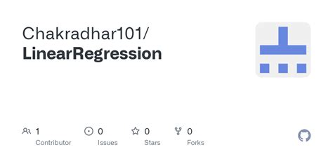Github Chakradhar Linearregression
