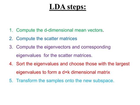Principal Component Analysis Pca And Lda Ppt Slides Pptx