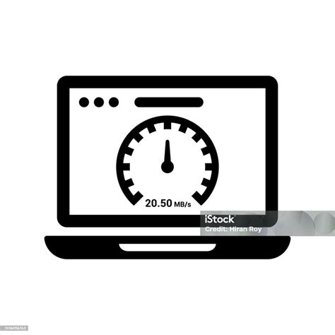 Browser Network Speed Icon Black Vector Graphics Stock Illustration Download Image Now Istock