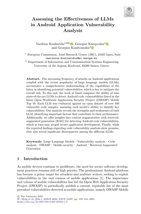 Pdf Assessing The Effectiveness Of Llms In Android Application