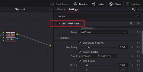 How To Remove A Dead Pixel In DaVinci Resolve Boris FX