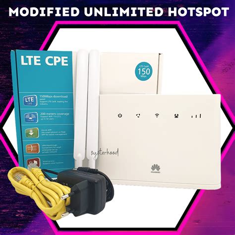 Modified G Lte Modem Huawei B B Router Unlimited Wifi Hotspot Unlocked Sim Card Lazada
