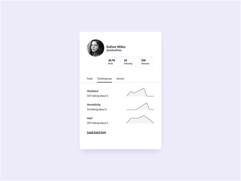 Profile Card Ui Designs Themes Templates And Downloadable Graphic